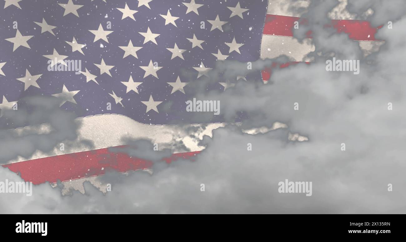 American flag snow hi-res stock photography and images - Alamy