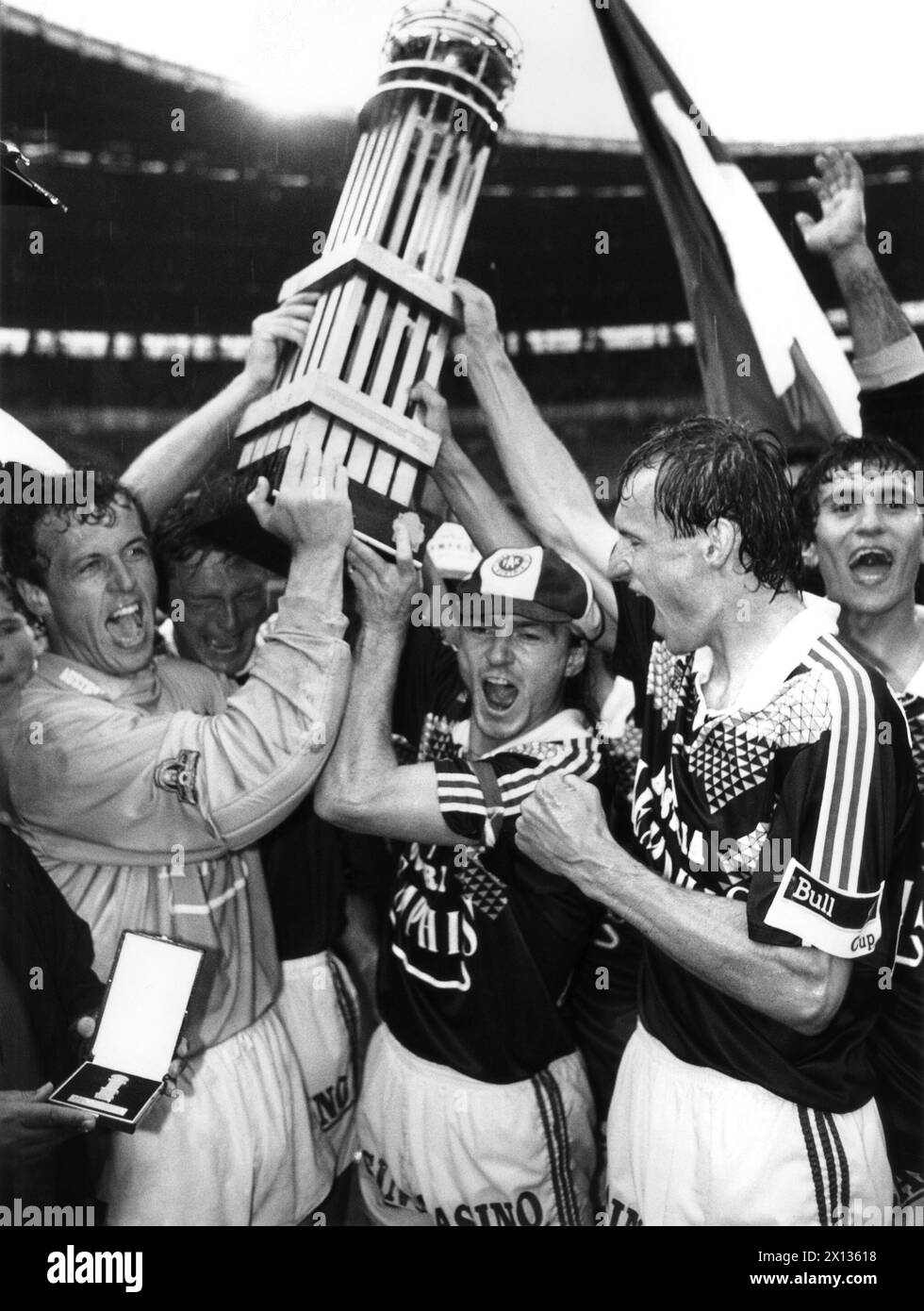 Vienna on May 12th 1990: Austria won with 3:1 against Rapid the ...
