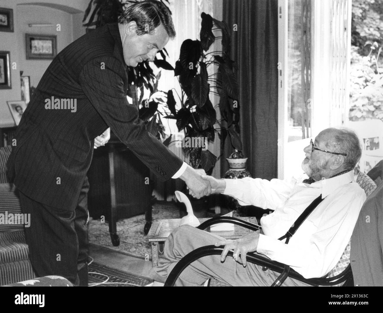 Vienna on May 22nd 1990: Austria's Federal Chancellor Franz Vranitzky ...