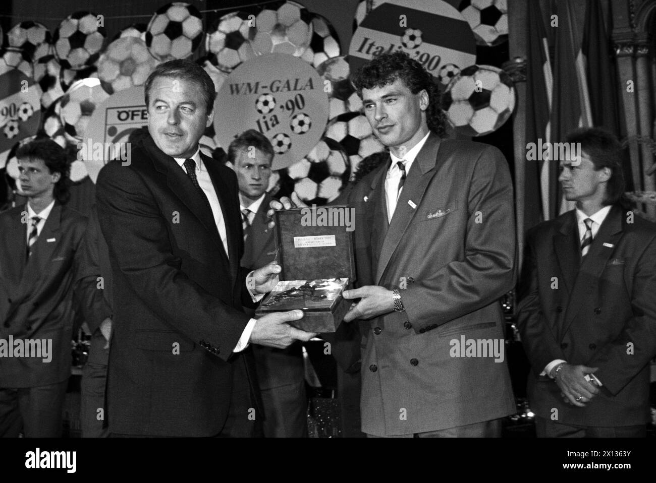 Vienna on May 29th 1990: Farewell party of the Austrian National Team ...