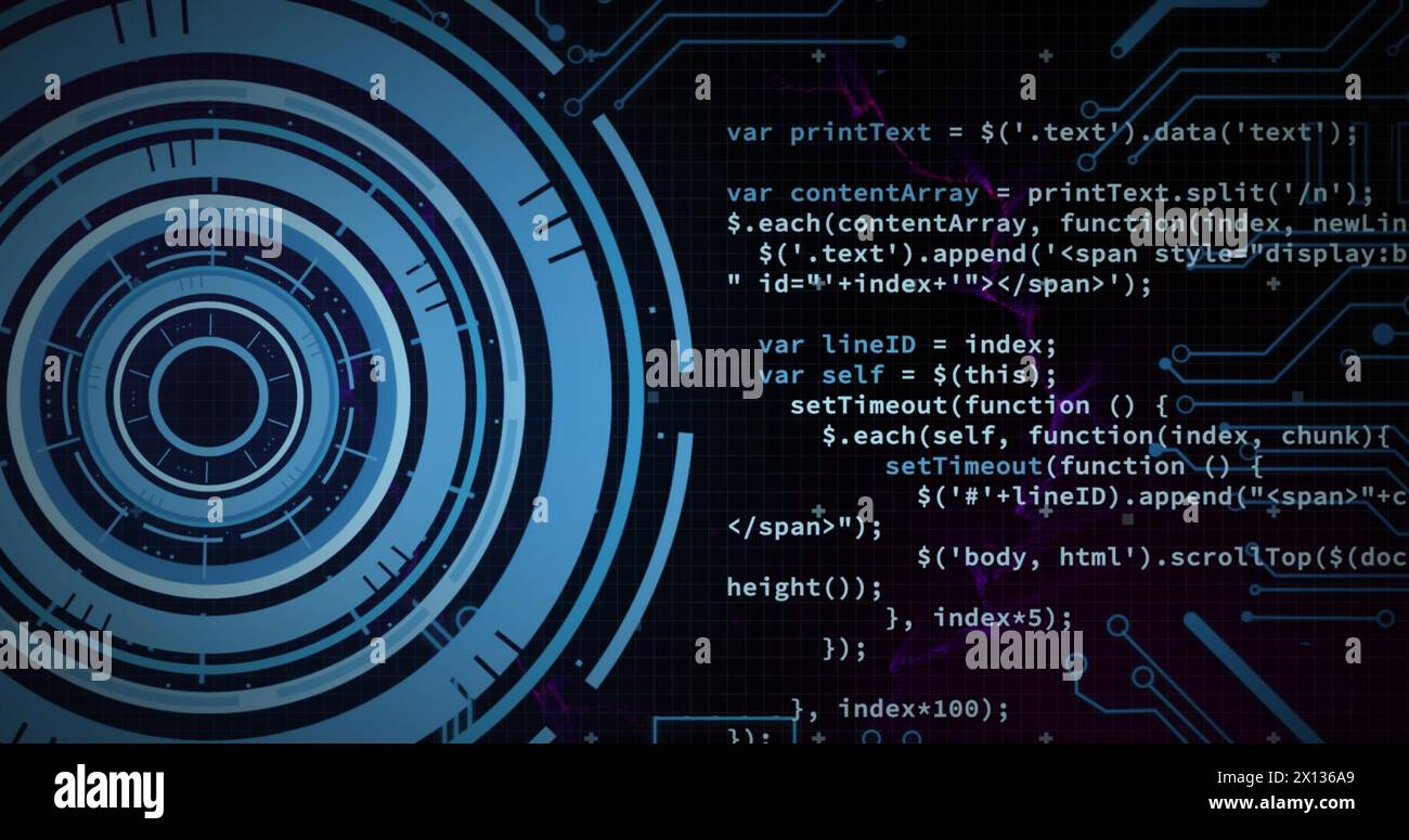 Image Of Data Processing And Scope Scanning Over Computer Circuit Board