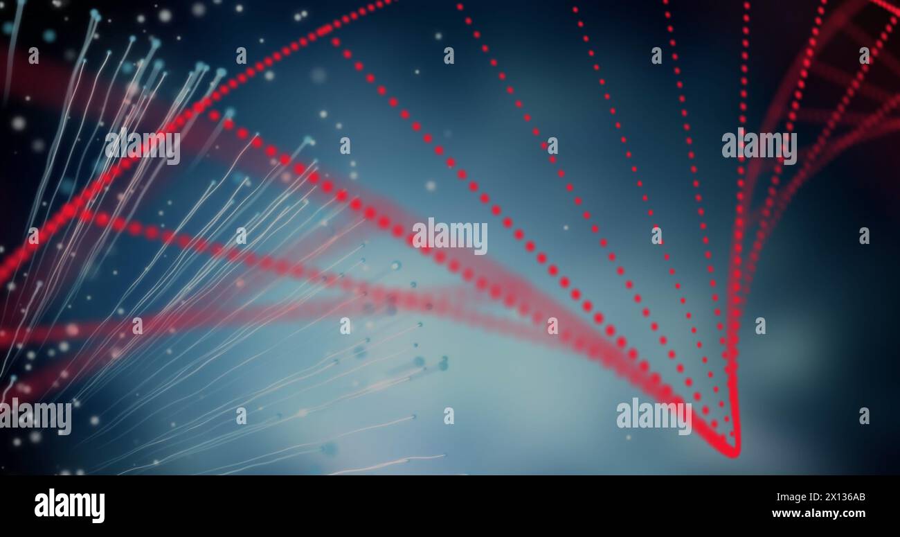 Animation glowing 3d dna strand hi-res stock photography and images - Alamy