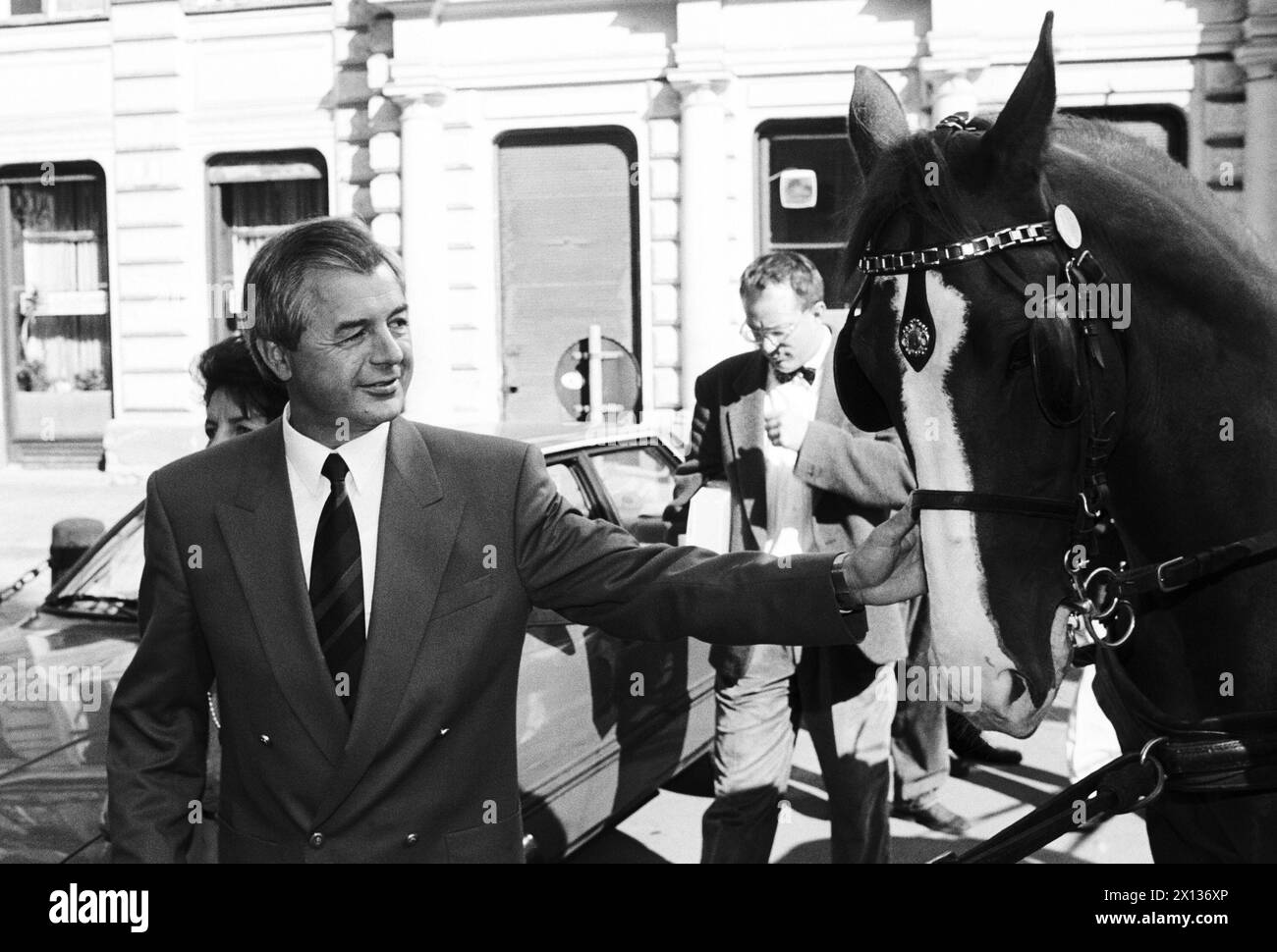 Vienna on October 7th 1990: After he casted his ballot for the ...