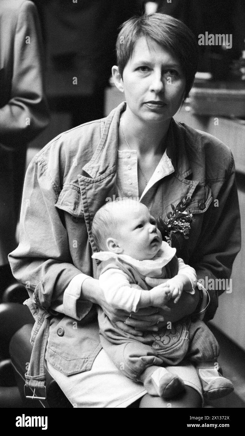 Assembly woman Christine Heindl and her son Michael, captured during ...