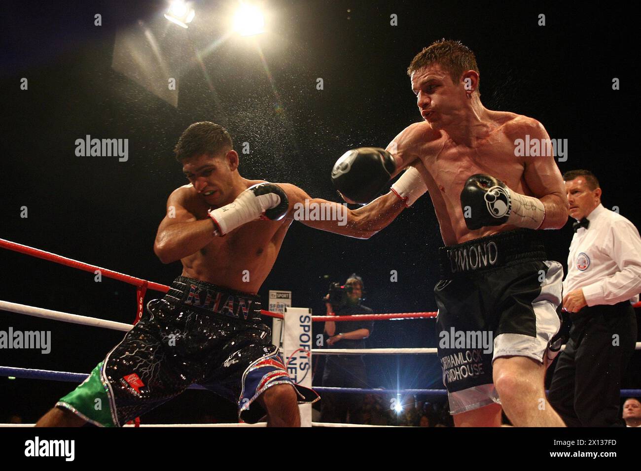 File photo dated 14/07/07 of England's Amir Khan (left) in action ...
