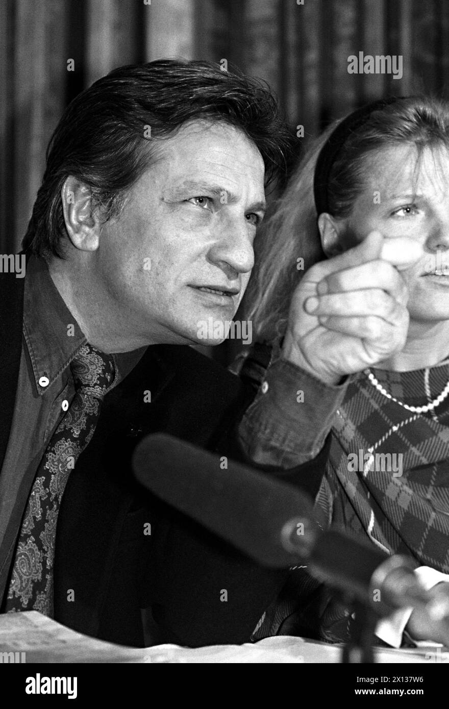 Vienna on April 5th 1991: Press conference with Vittorio Mezzogiorno ...