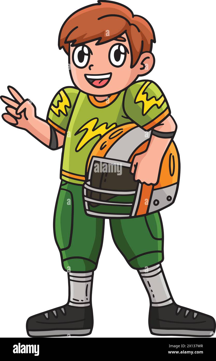 American Football Coach Cartoon Colored Clipart I Stock Vector Image ...