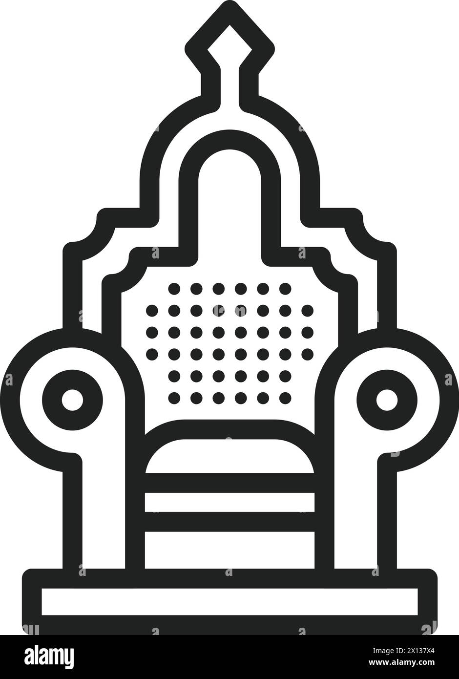 Throne icon vector image. Suitable for mobile application web ...