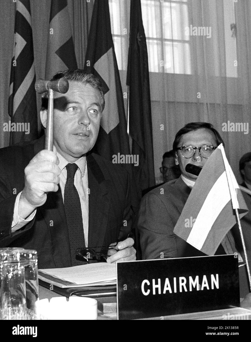 EFTA-Conference in Vienna on May 24th 1991: Federal Chancellor Franz ...