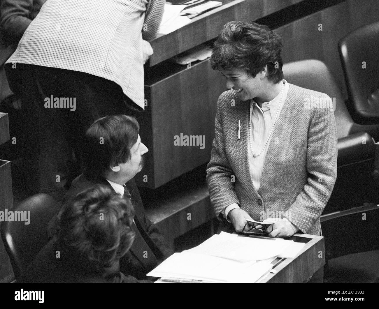 Heide Schmidt on March 11, 1992 during the inauguration of Joerg Haider ...