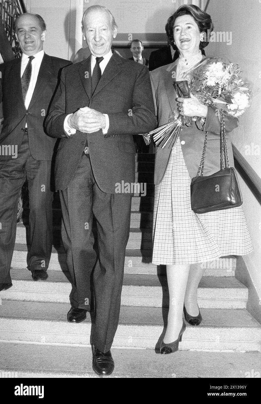 Austria's president Kurt Waldheim and his wife Elisabeth after having ...