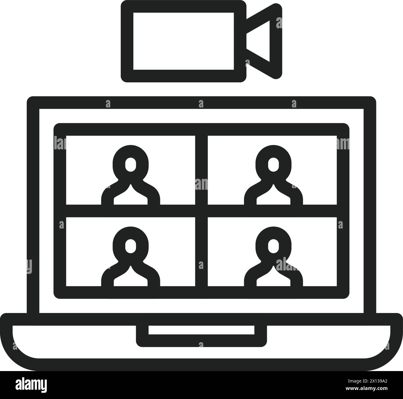 Video Call icon vector image. Suitable for mobile application web application and print media ...