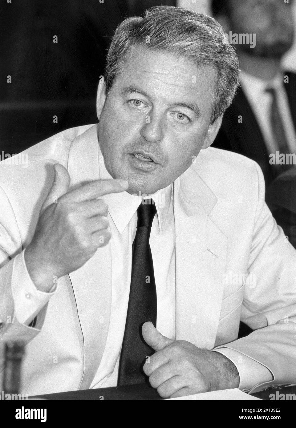 Austrian Federal Chancellor Franz Vranitzky during the traditional ...