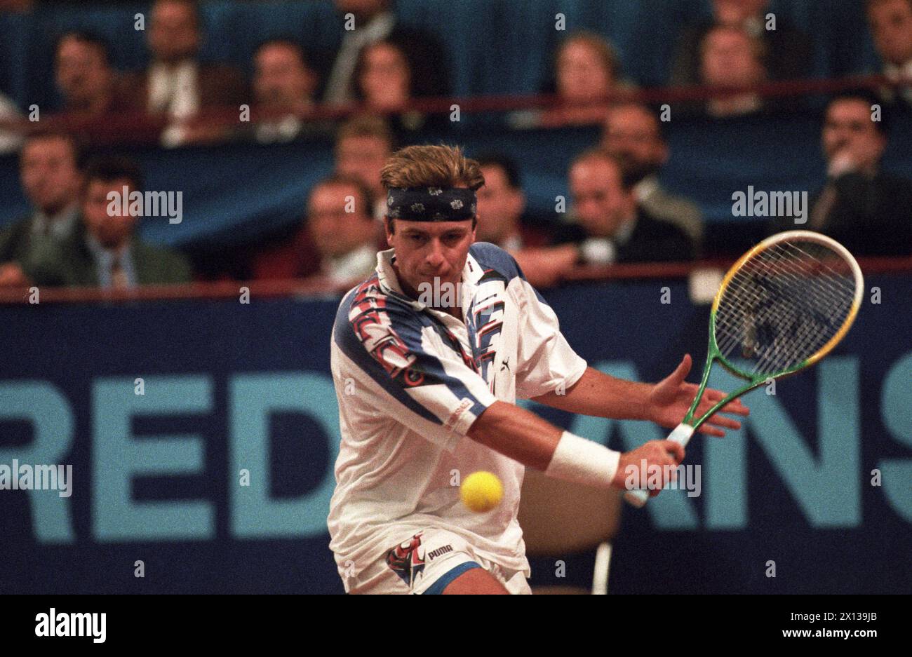 Horst Skoff during a CA-tennis-trophy match against Petr Korda (CSFR ...