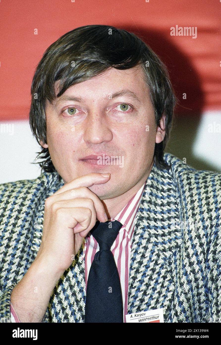 Anatoly karpov world chess champion hi-res stock photography and images ...