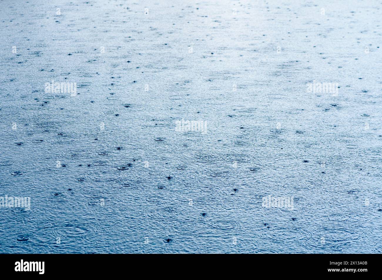 water surface in the pool with raindrops 3 Stock Photo - Alamy