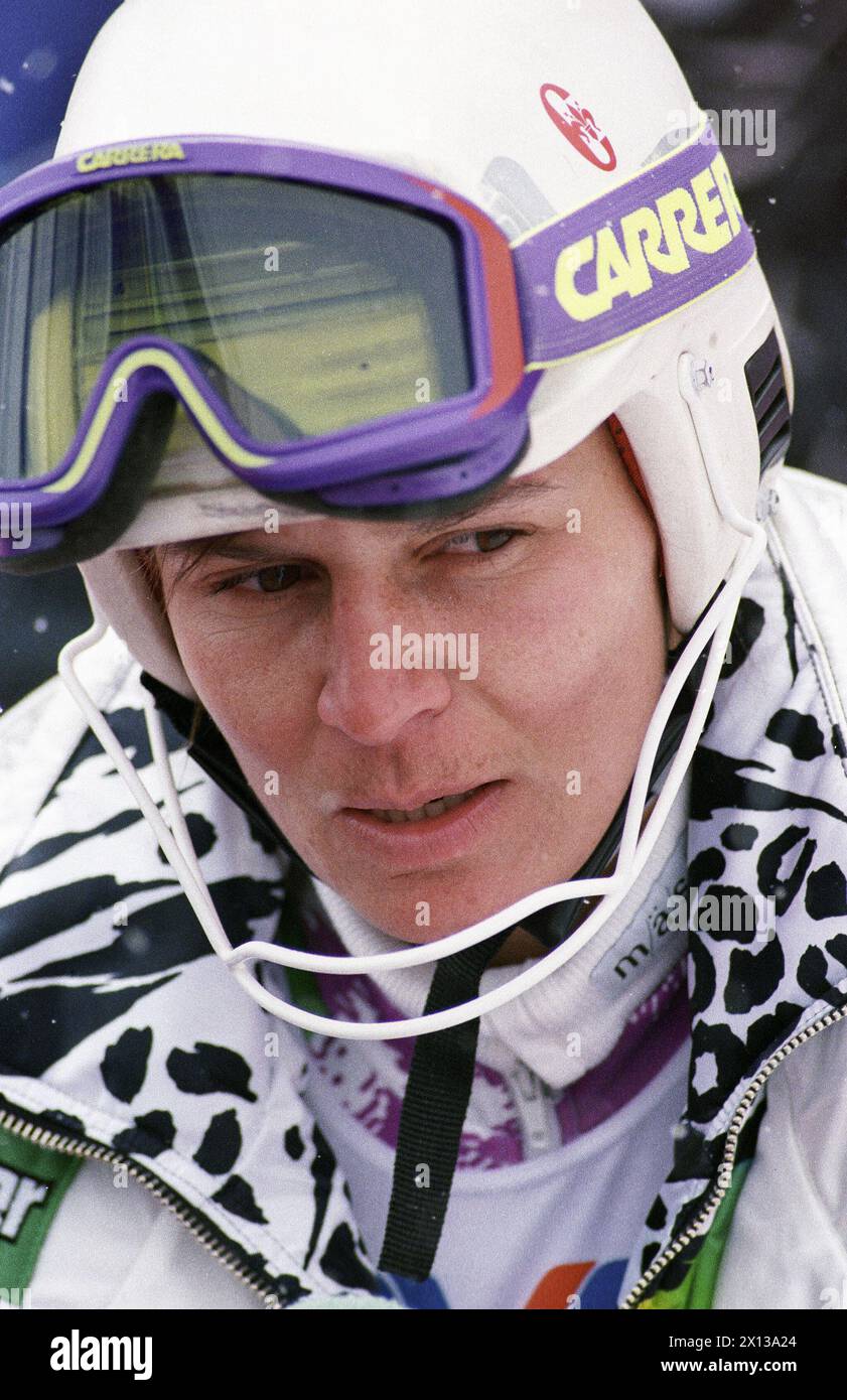 Austrian skier Ulrike Maier was 8th in the women's combination slalom ...