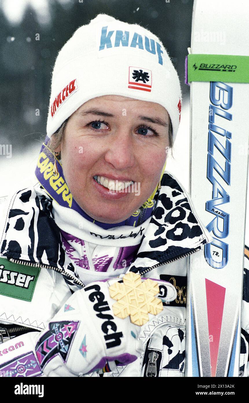 Austrian skier Karin Buder won the gold medal at the Alpine Ski ...
