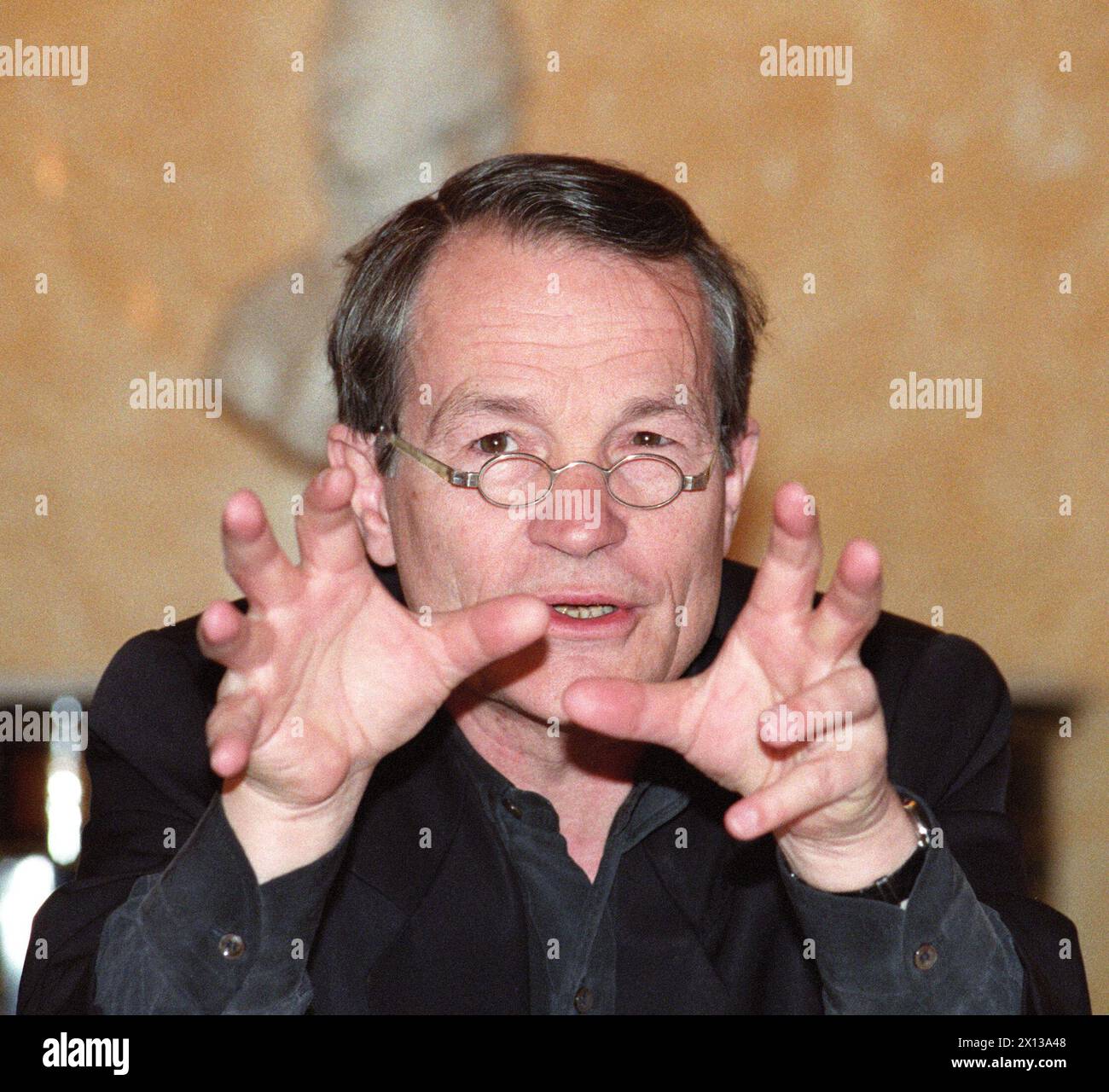 German director Peter Stein during a press conference at the ministry ...