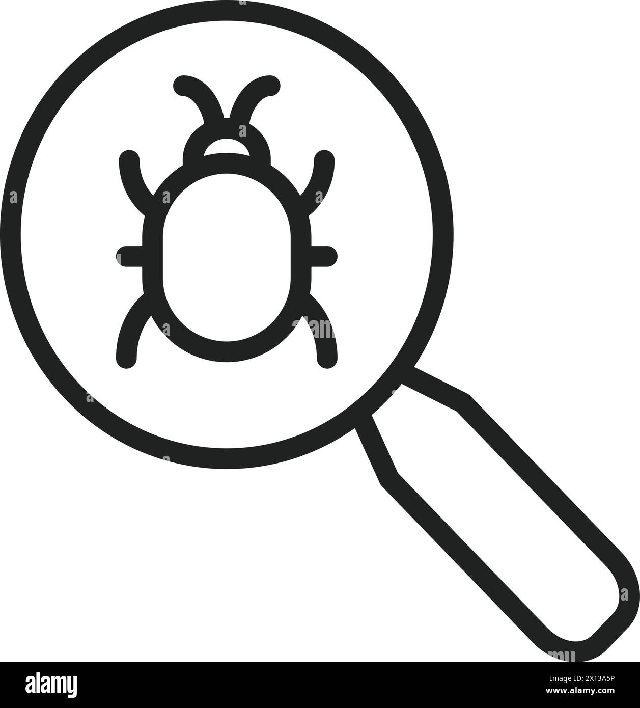 Virus Scan icon vector image. Suitable for mobile application web ...