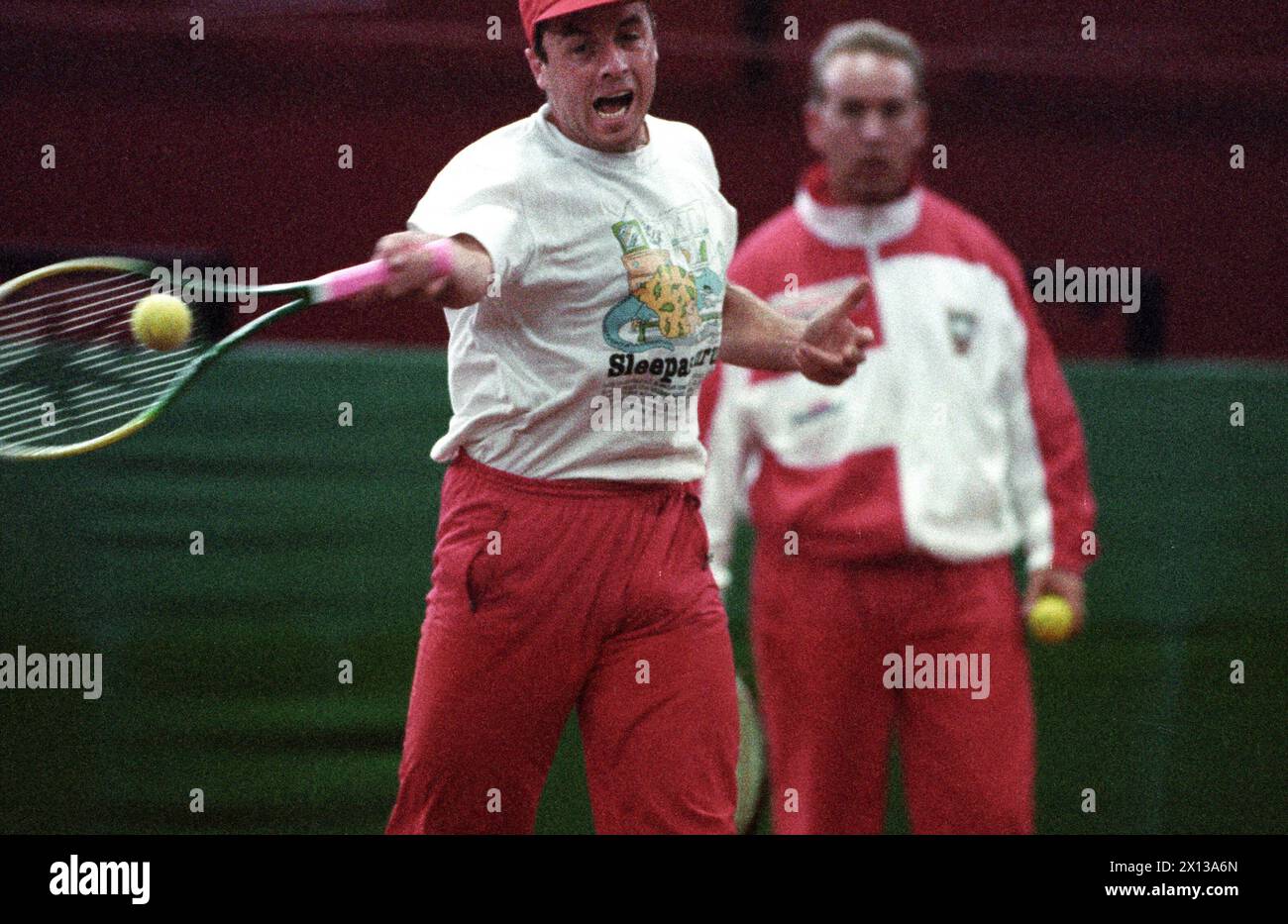 Training of Austria's Daviscup team in Vienna's Dusika stadium in ...