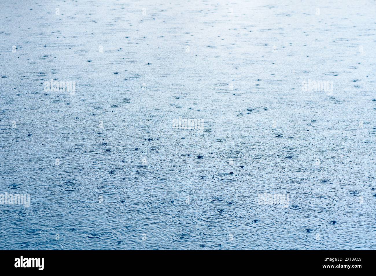 water surface in the pool with raindrops 2 Stock Photo - Alamy