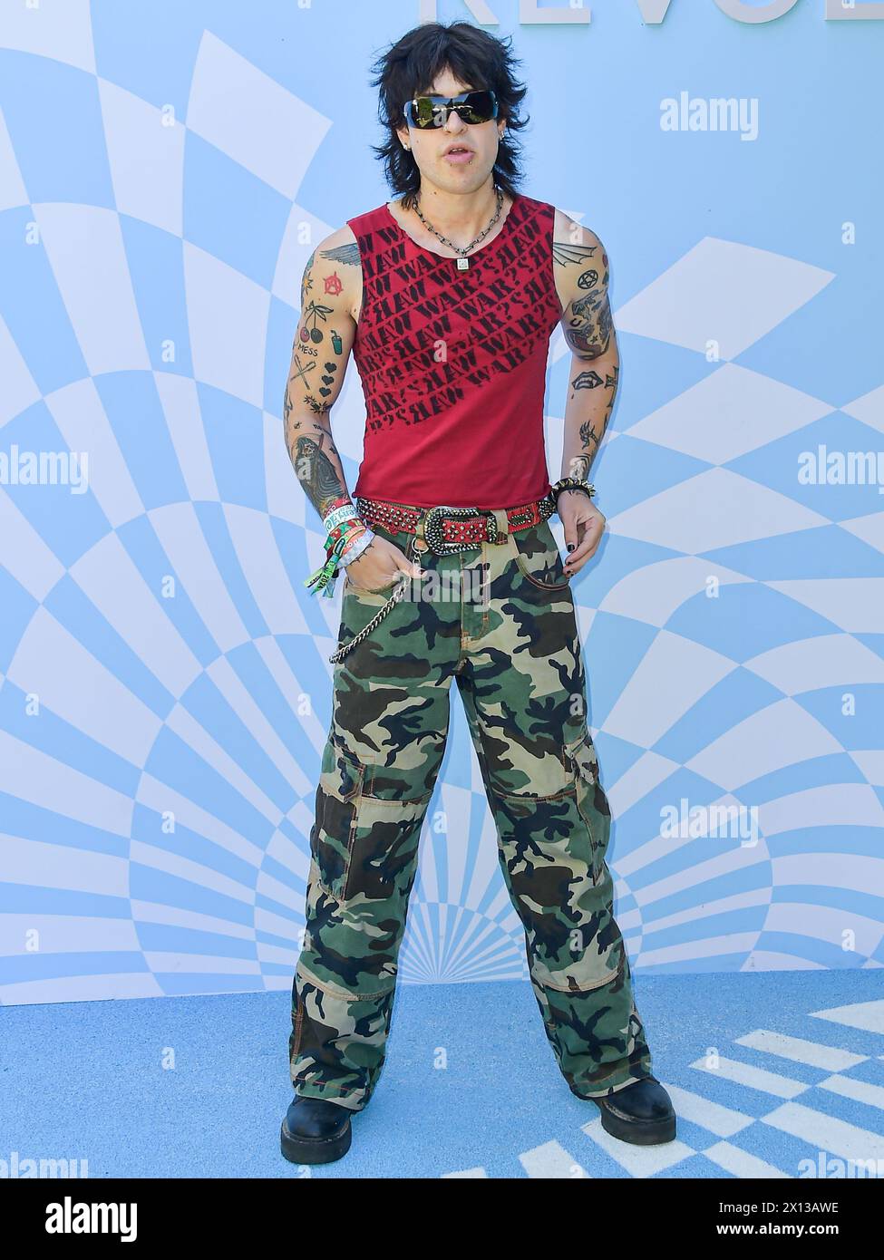 PALM SPRINGS, RIVERSIDE COUNTY, CALIFORNIA, USA - APRIL 13: Jake Webber ...