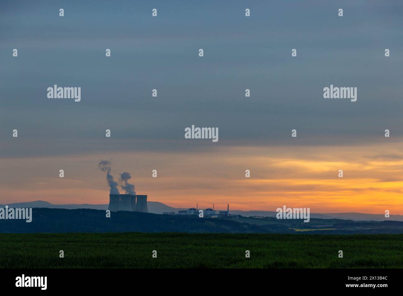 Temelin nuclear power station. Czechia Stock Photo - Alamy
