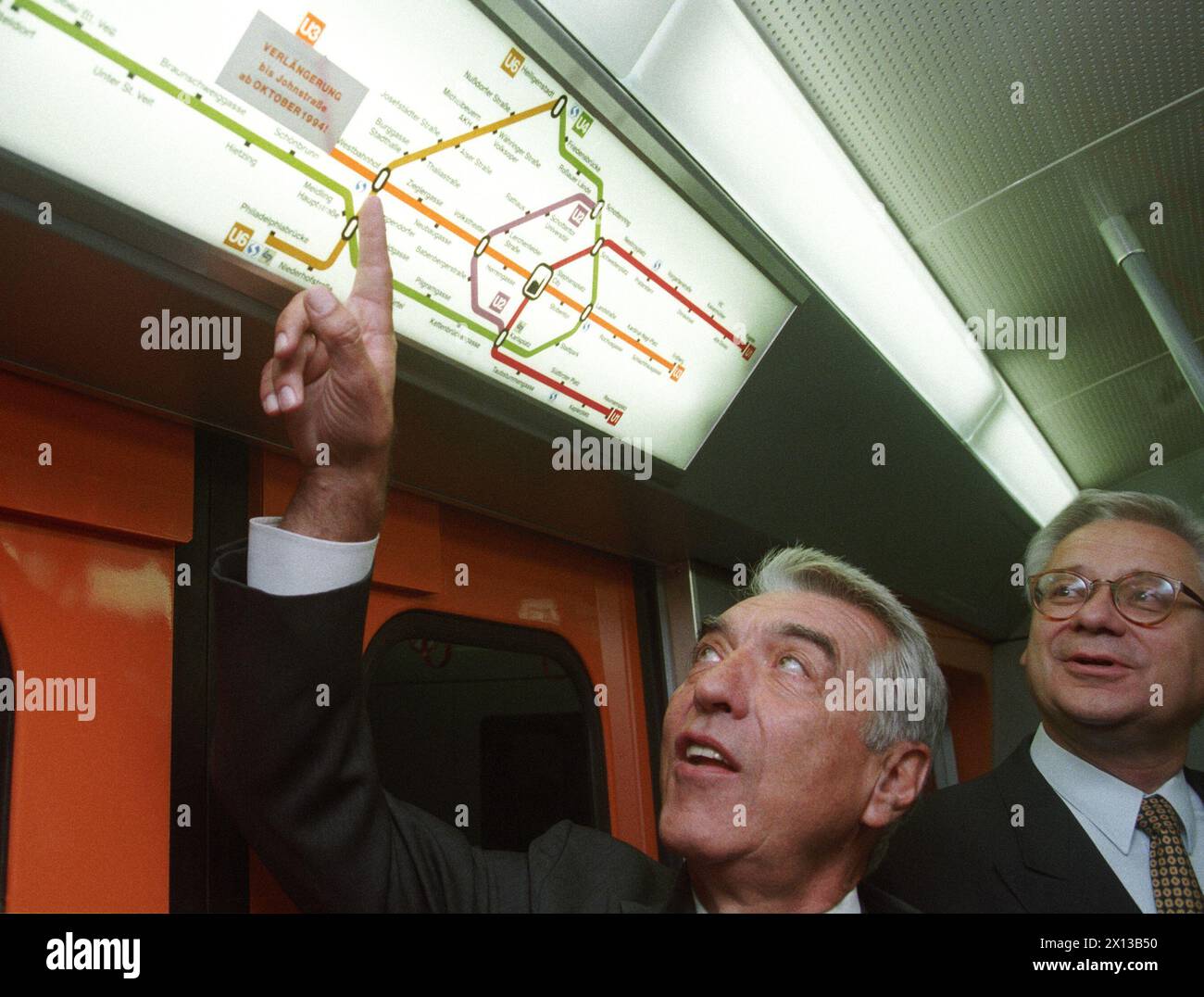On 4 Septmber 1993 the new extension of the metro U3 was opened by ...