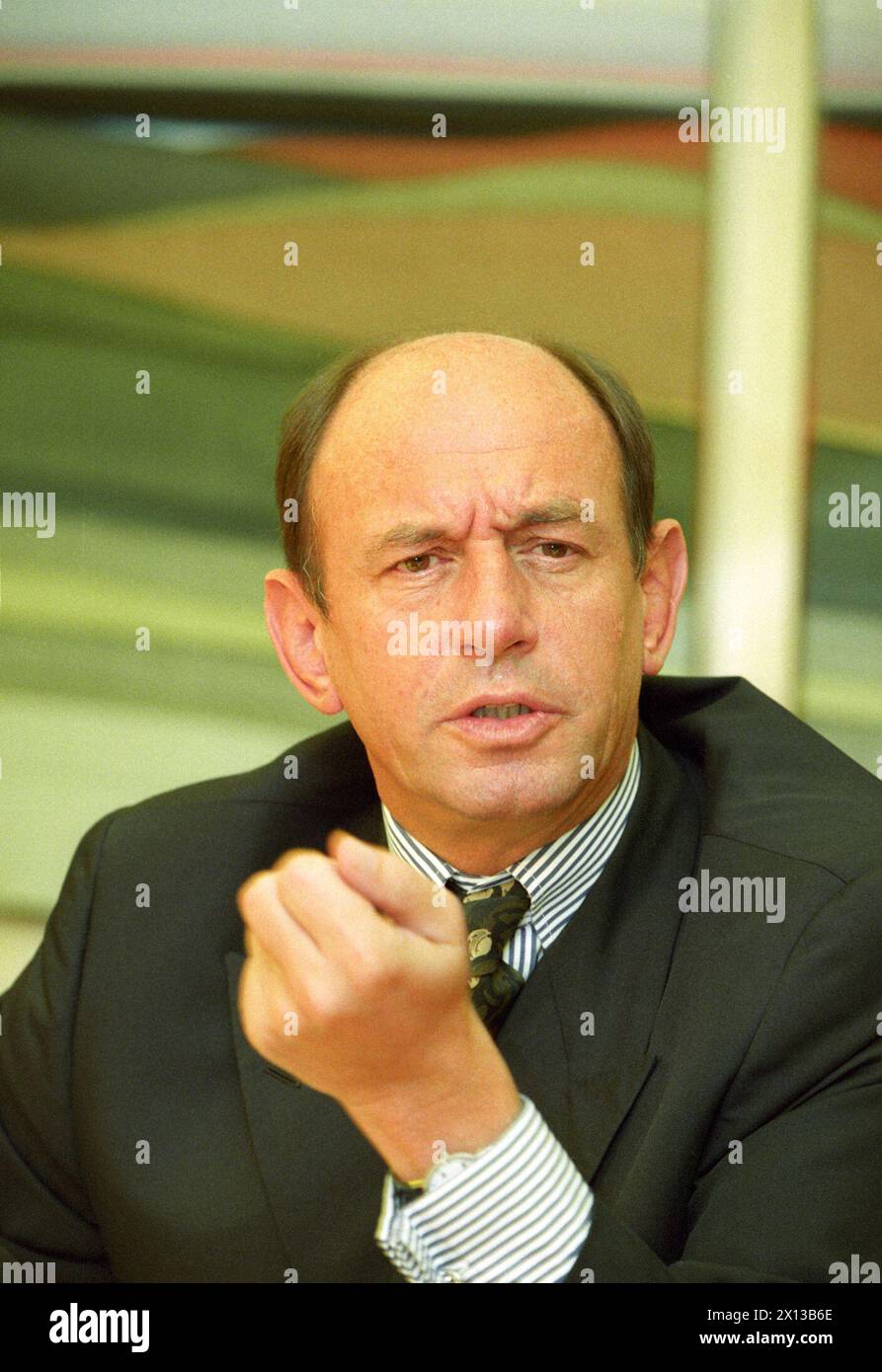 Hugo Michael Sekyra, general director of Austrian Industries, during a ...