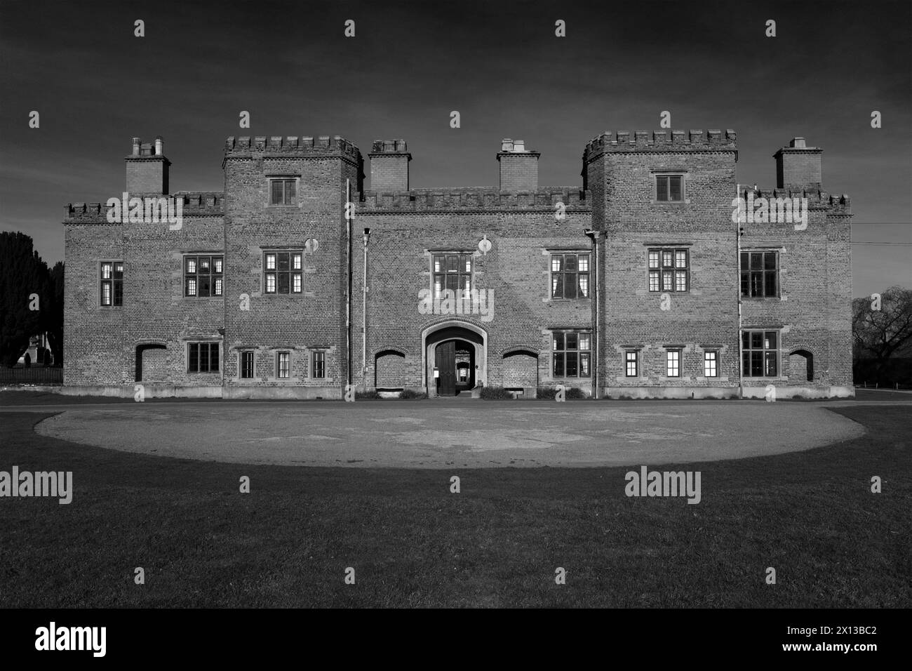 Spring view over Holme Pierrepont Hall, Nottinghamshire, England, UK ...