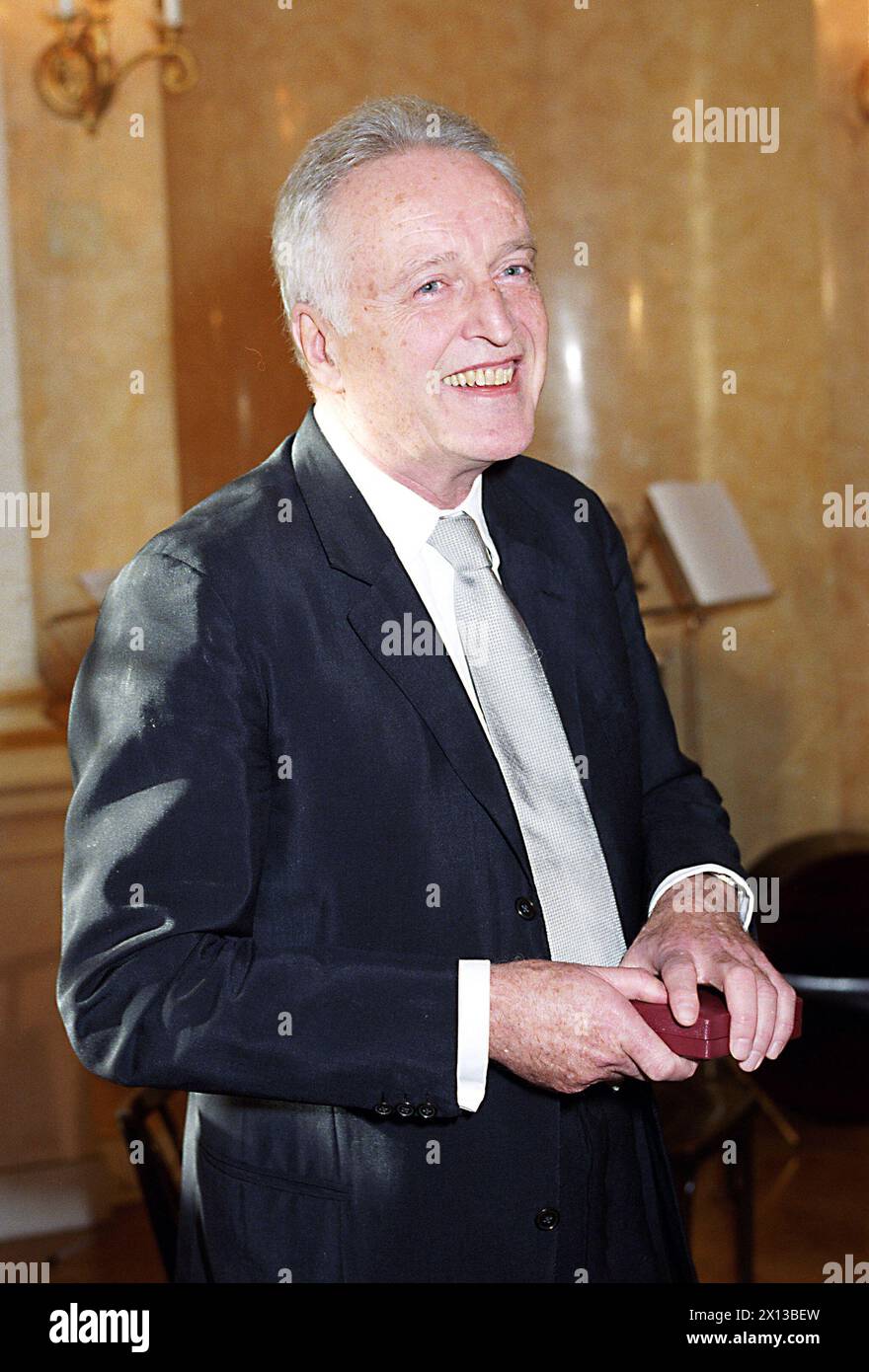 Vienna on January 19th 1994: Minister Rudolf Scholten awarded conductor ...
