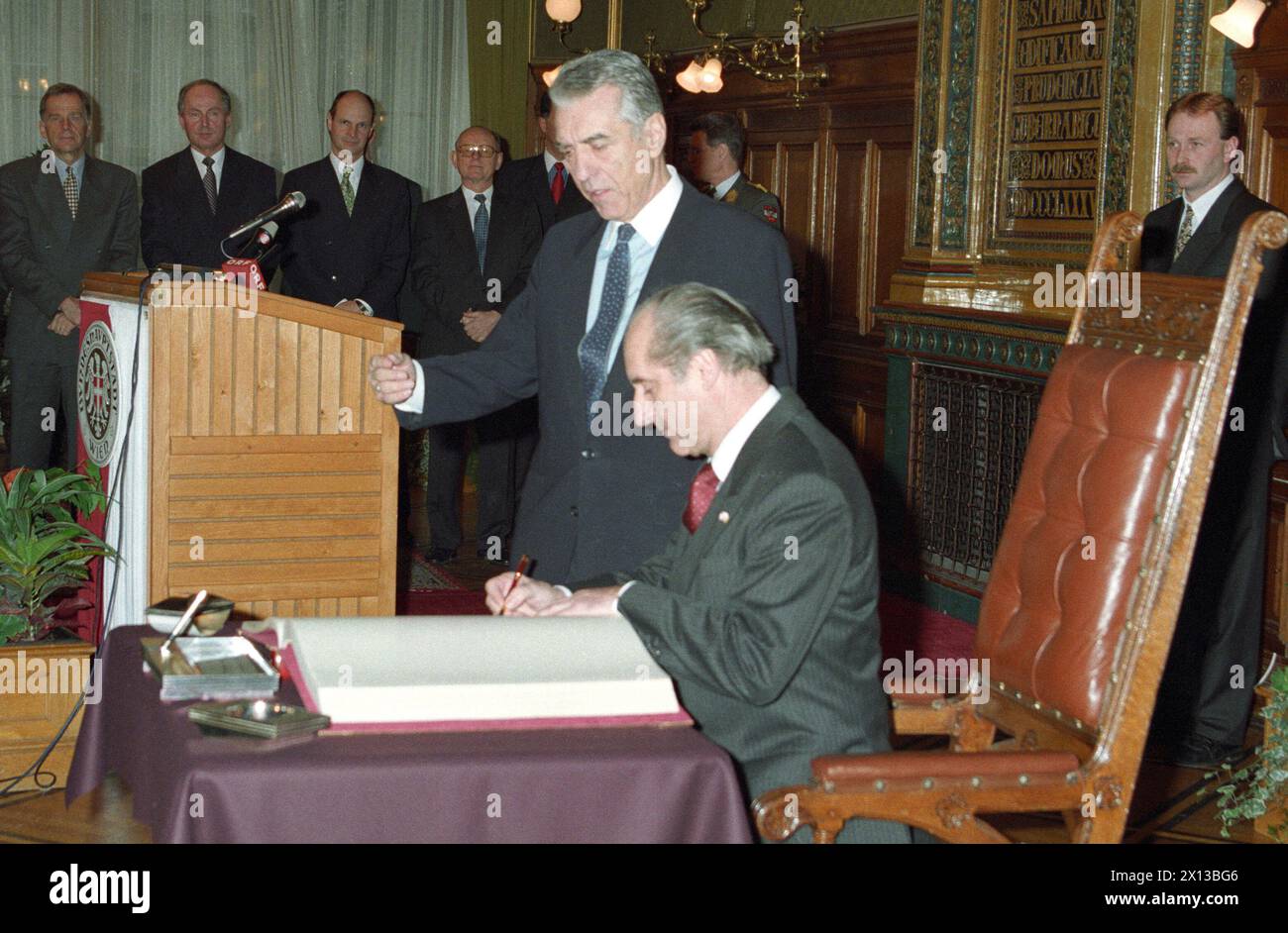 Vienna on January 26th 1994: Austria's Federal President Thomas Klestil ...