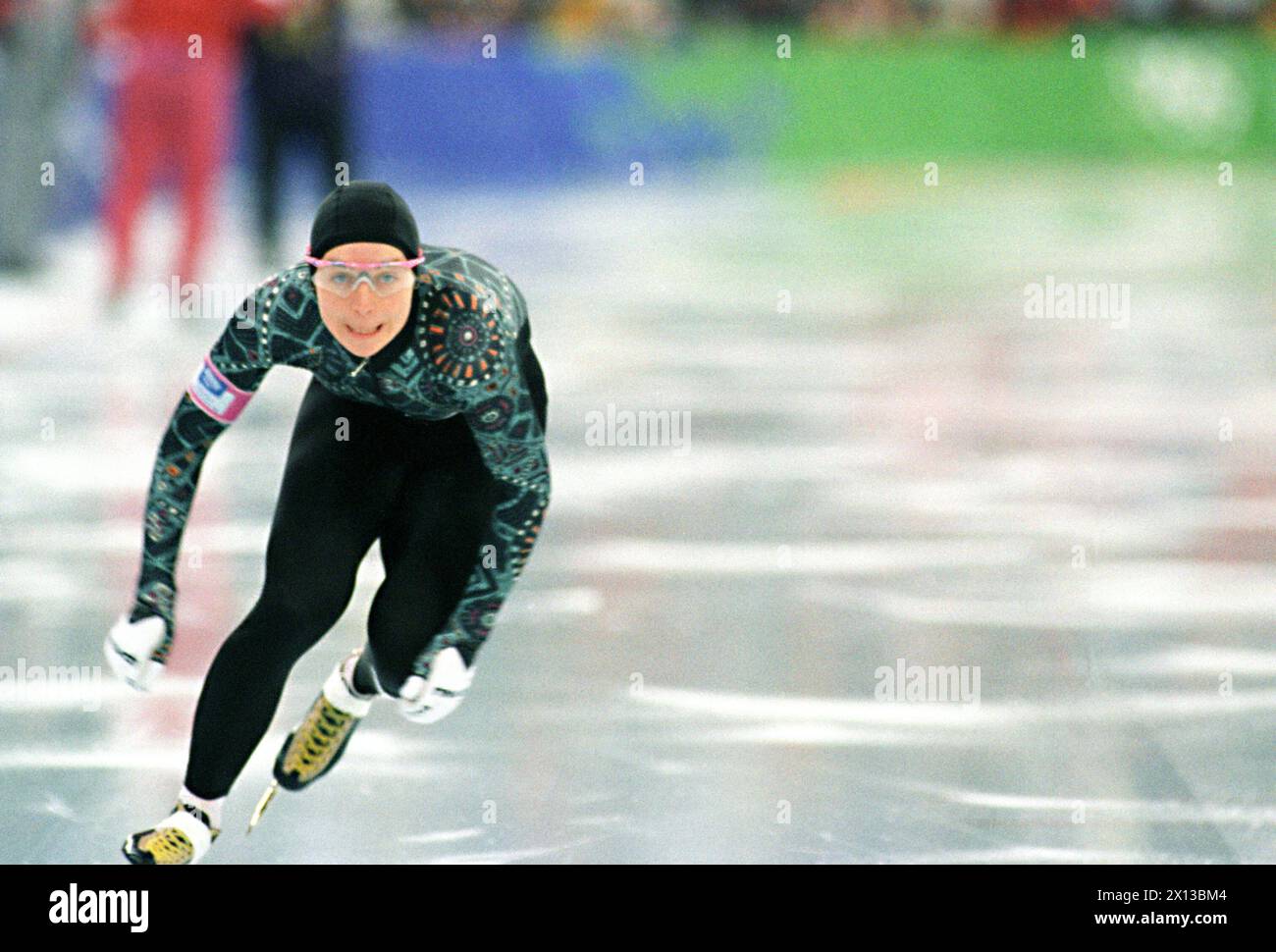 Olympic Winter Games in Lillehamer 1994: Speed skater Emese Hunyady ...