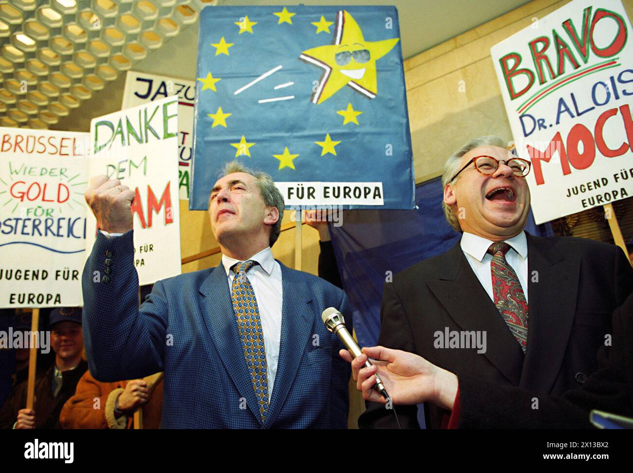 Vienna on March 2nd 1994: After rounding off EU accession negotiations ...