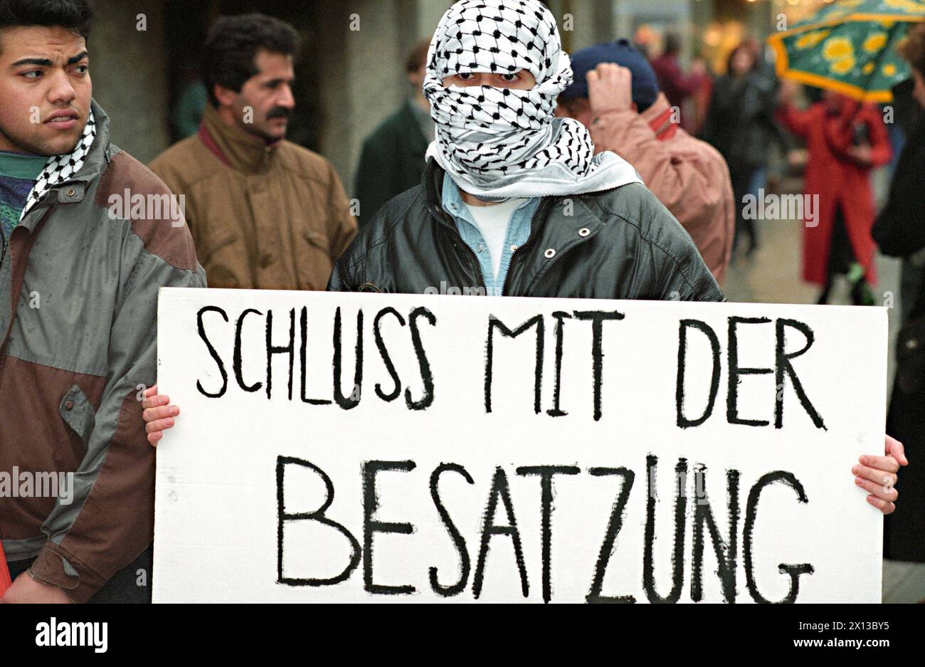 Vienna on March 4th 1994: More than 60 Palestines demonstrated against ...