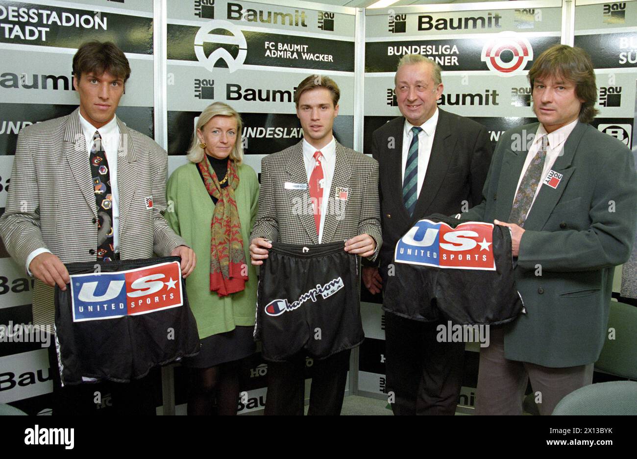 Vienna on March 8th 1994: The casual fashion company 'Champion United ...