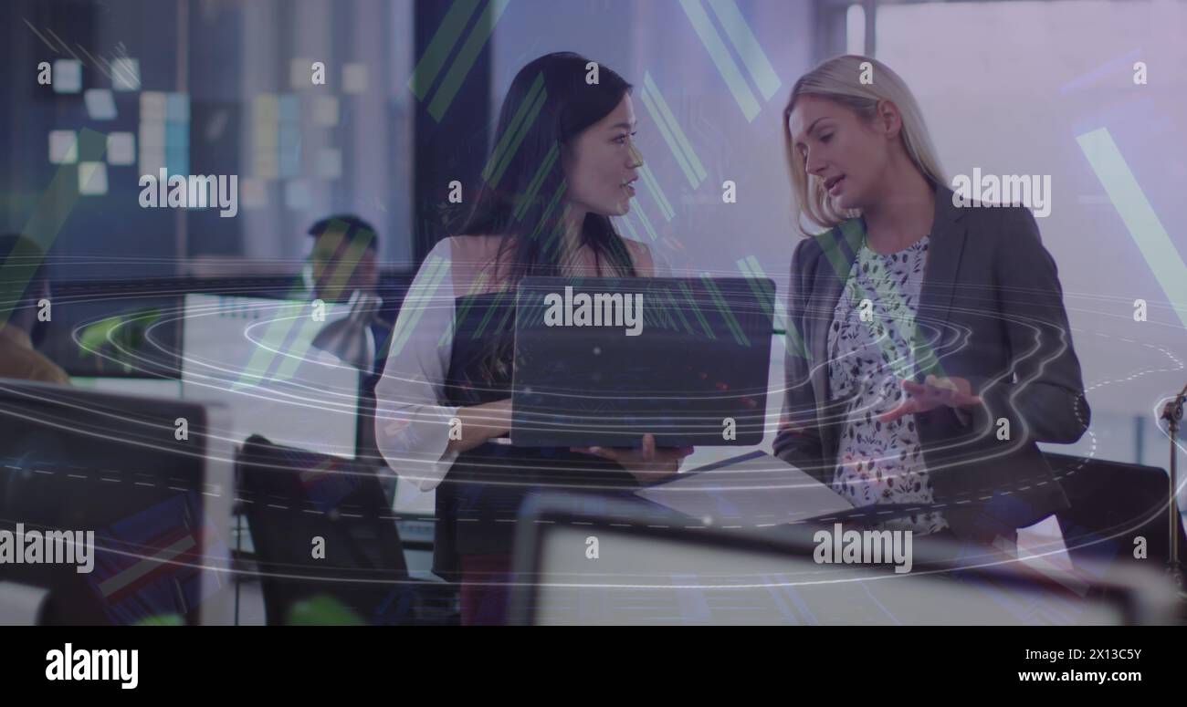 Two women discussing pattern hi-res stock photography and images - Alamy