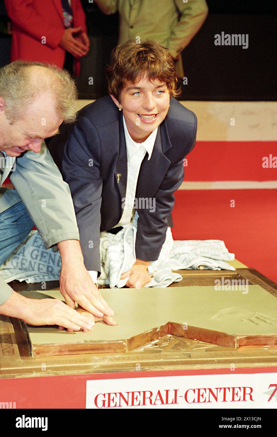 Vienna on April 22nd 1994: Famous Austrian sportsmen and women ...