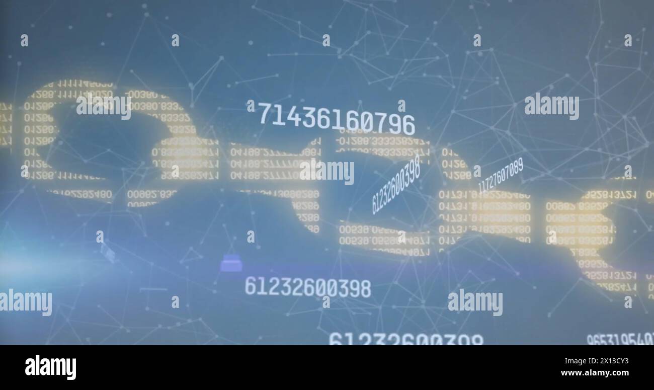 Digital animation security chain network hi-res stock photography and ...