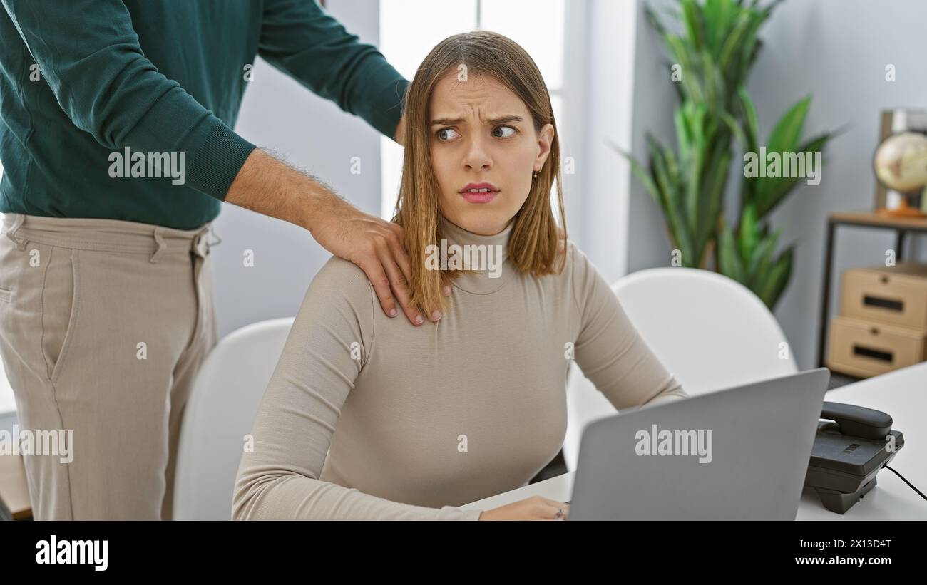 Workplace conflict in an office setting hi-res stock photography and ...