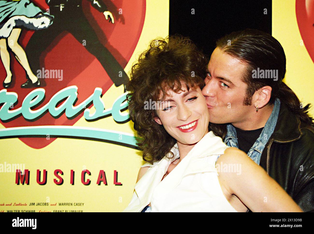 Vienna on June 20th 1994: Presentation of the starrings of 'Grease ...
