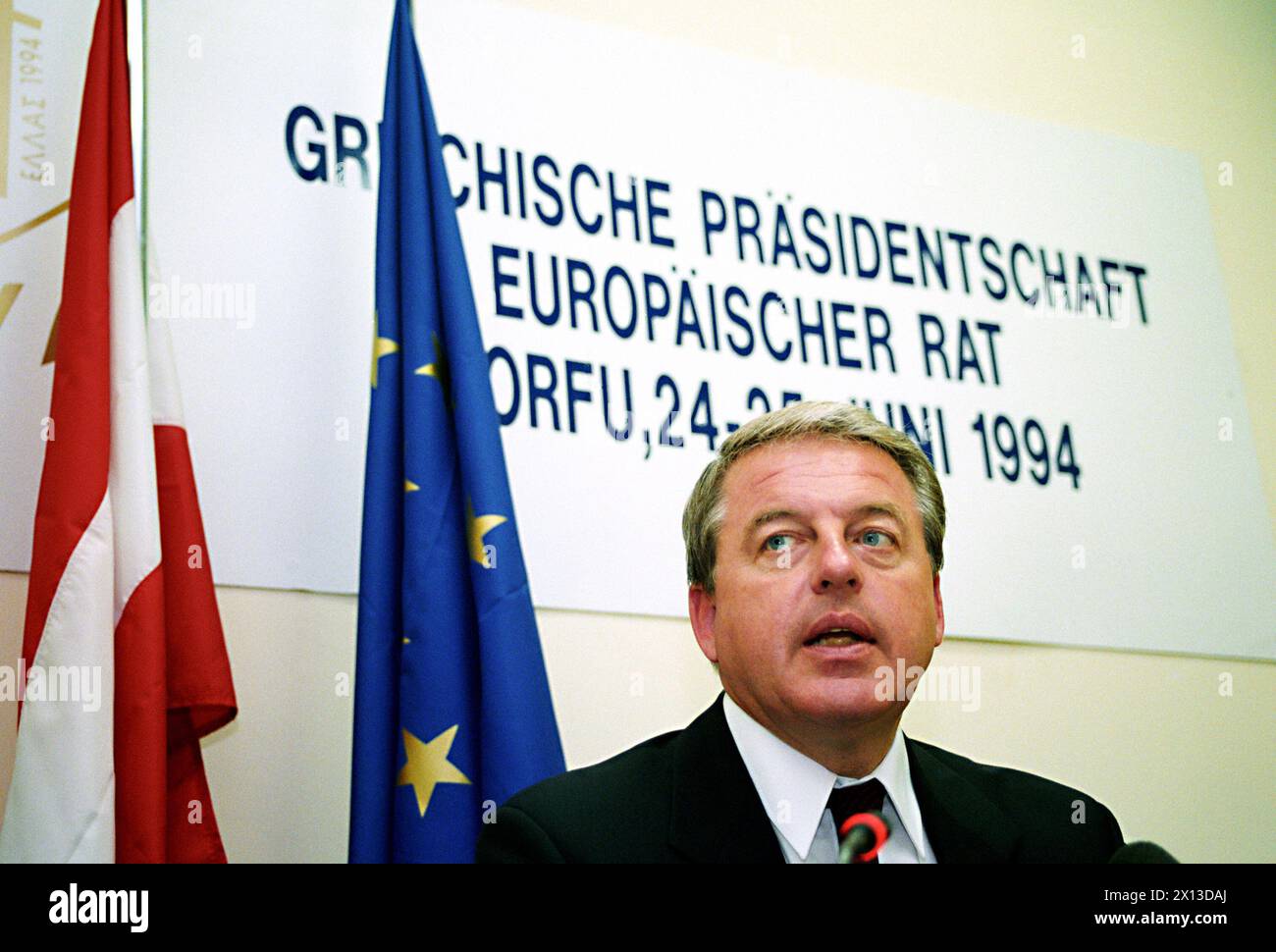 Korfu on June 25th 1994: EU summit of the heads of governments and ...