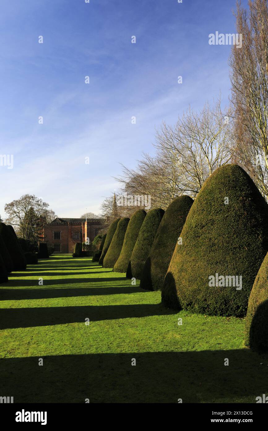 The gardens at Holme Pierrepont Hall, Nottinghamshire, England, UK ...