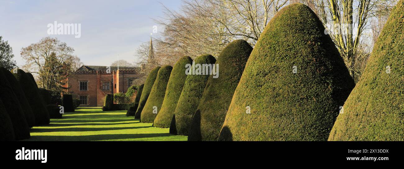 The gardens at Holme Pierrepont Hall, Nottinghamshire, England, UK ...