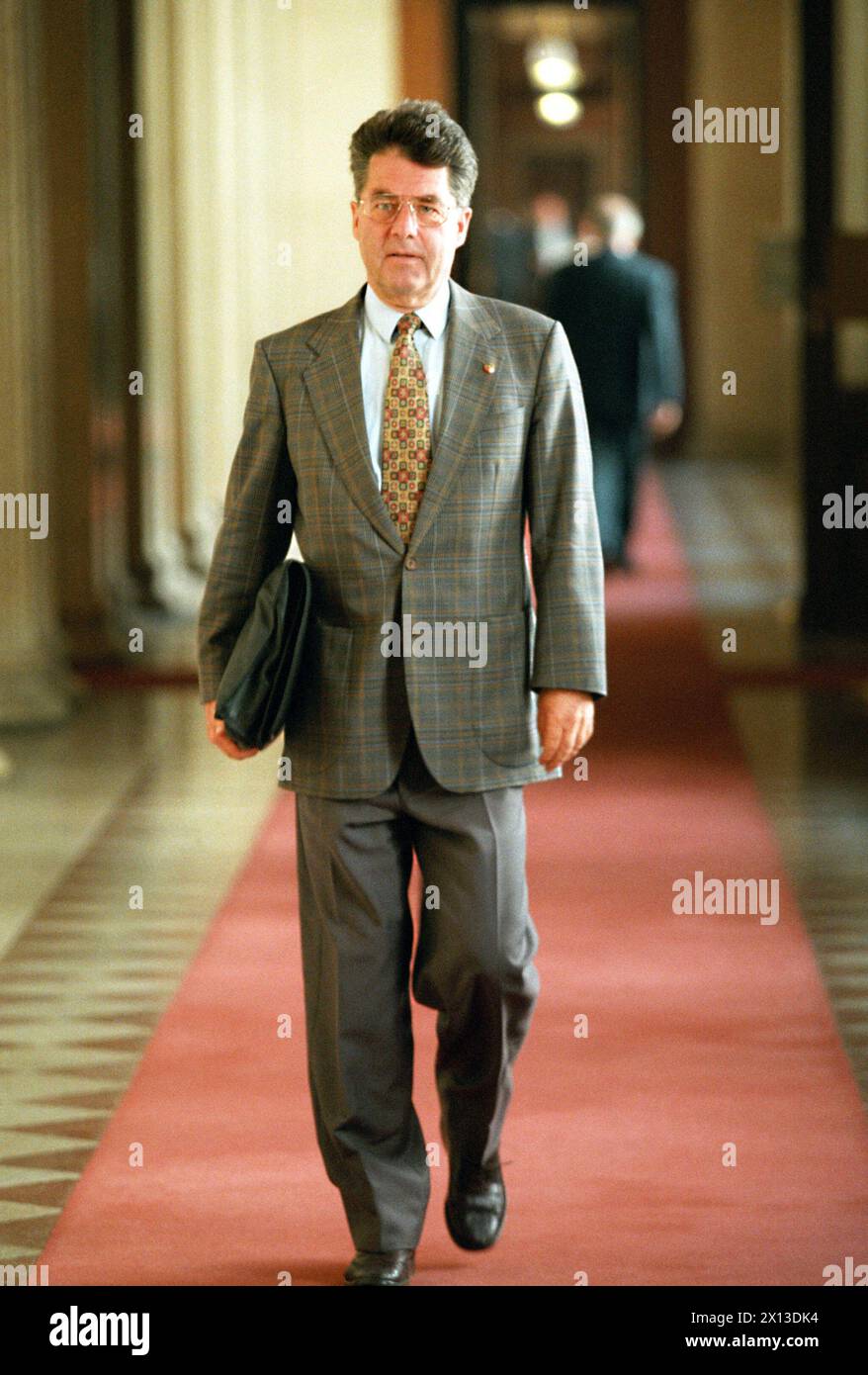 First president of parliament Heinz Fischer (SPOE), captured in Vienna ...