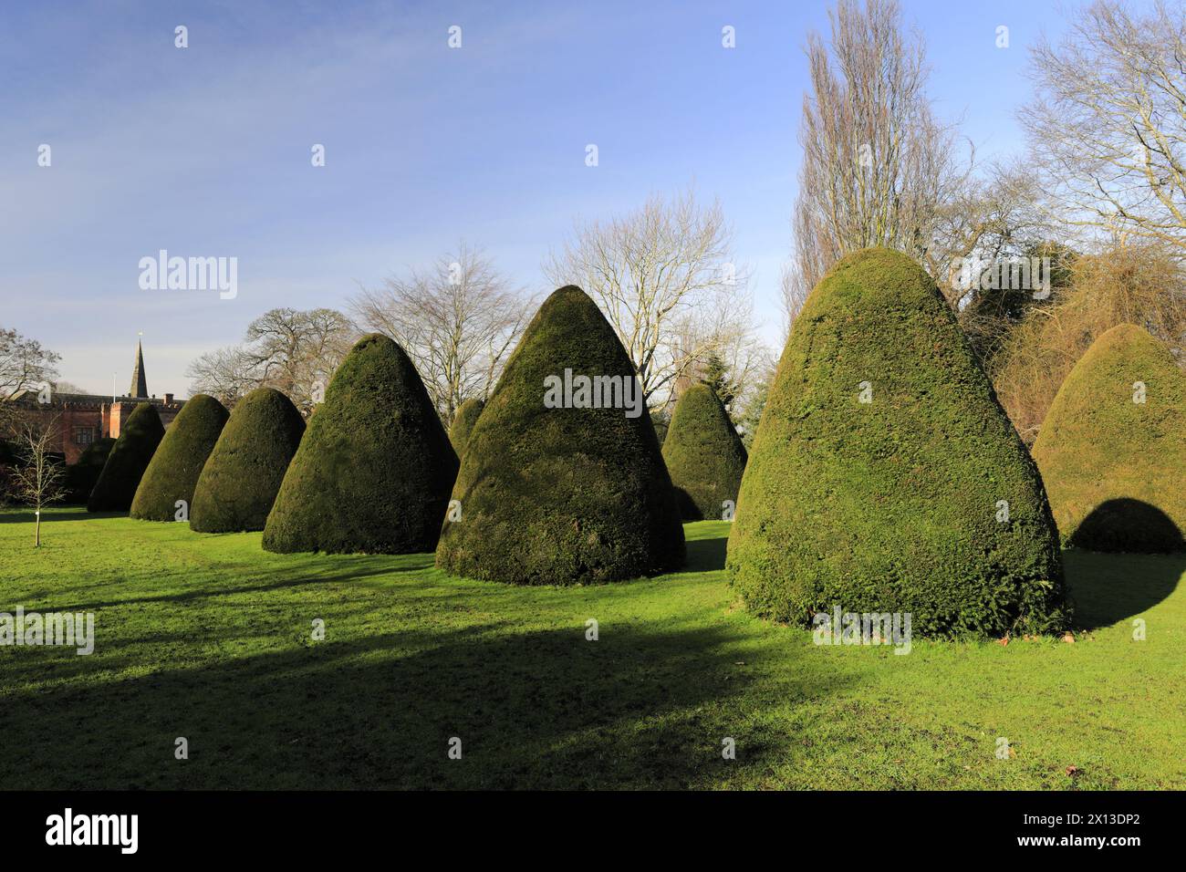 The gardens at Holme Pierrepont Hall, Nottinghamshire, England, UK ...