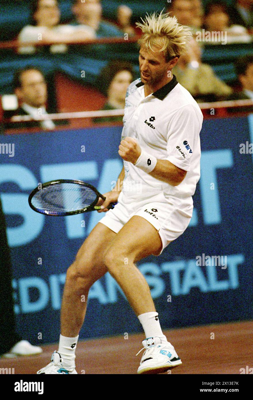 Vienna - CA Tennis Trophy on October 21st 1994. Austrian Thomas Muster ...