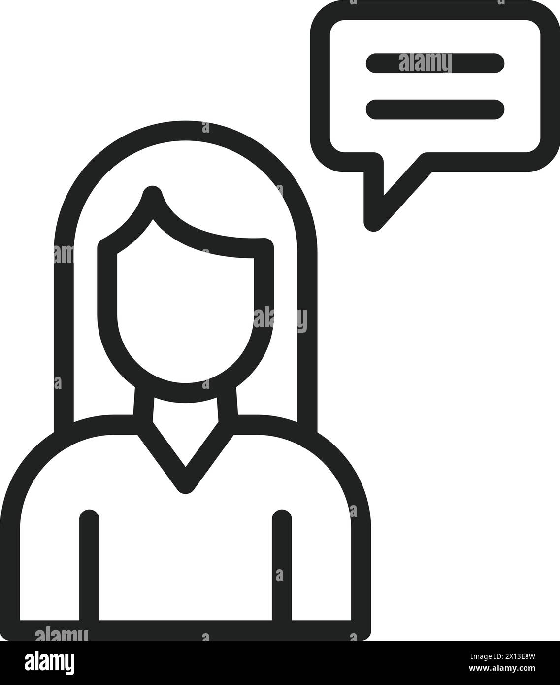 Icon talking speaking Black and White Stock Photos & Images - Alamy