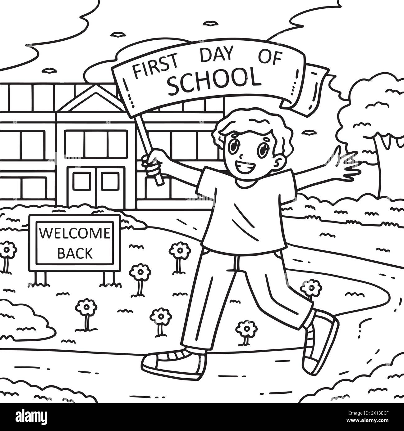 Coloring pages for preschoolers Black and White Stock Photos & Images ...